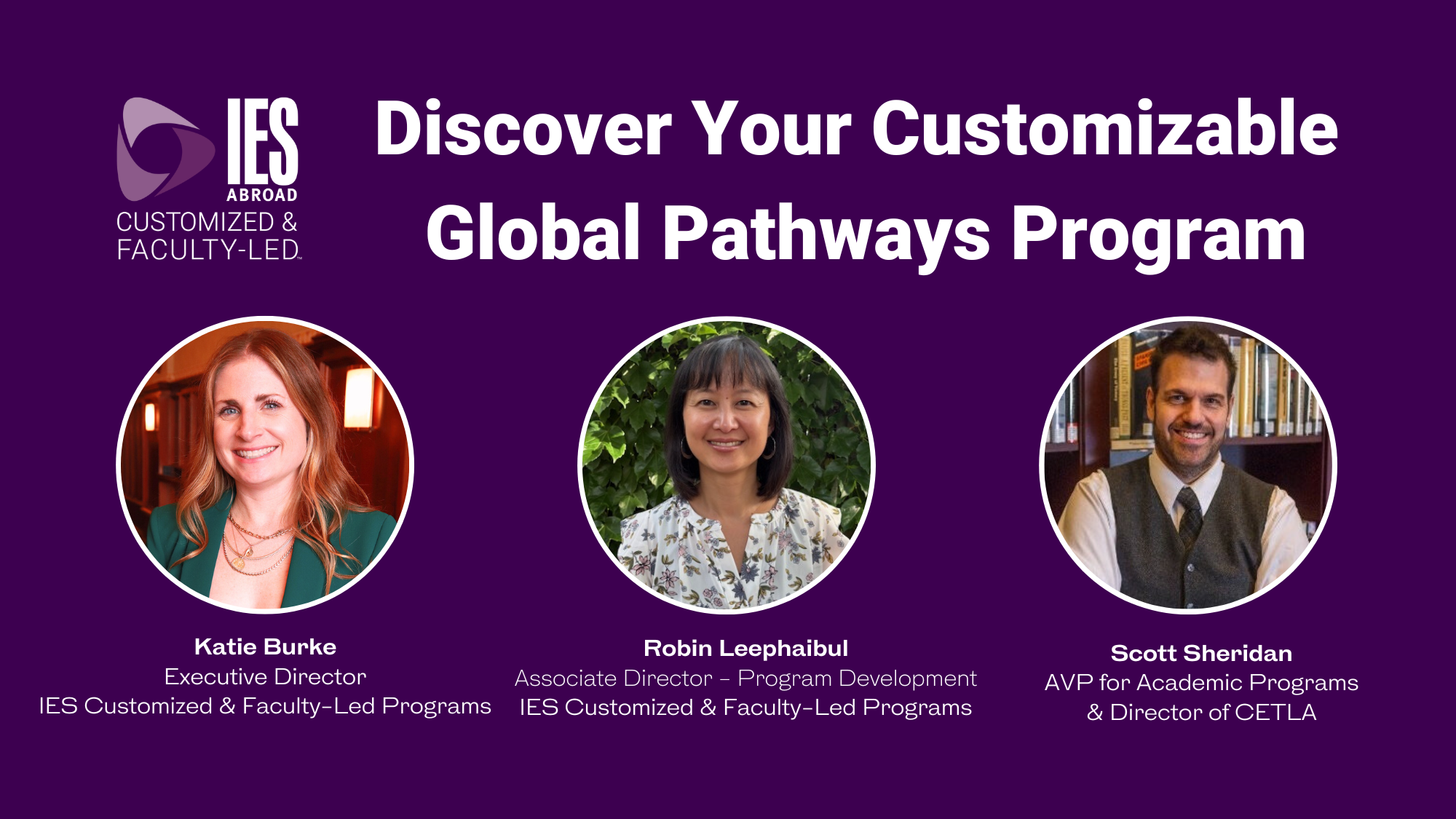 Customizable Global Pathways Webinar - Spring 2026 | IES Abroad