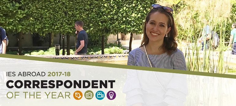 IES Abroad 2017-18 Correspondent of the Year Interview | IES Abroad